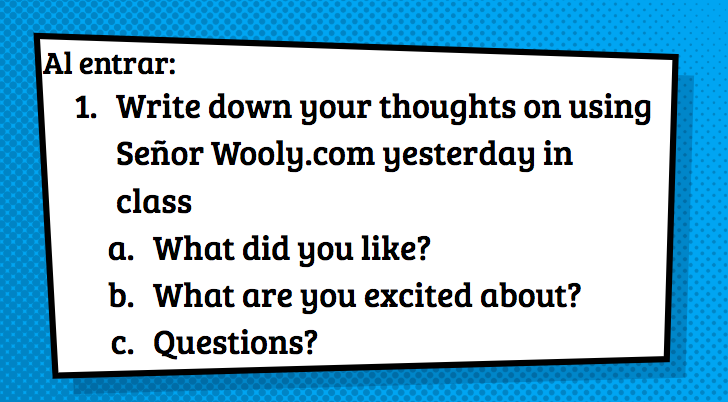 Classroom Management Part 8: Do Nows! – La Maestra Loca